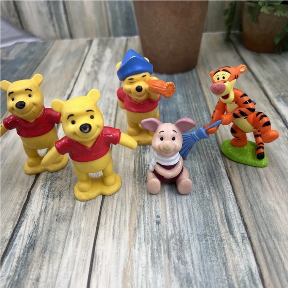 McDonald's | Toys | Winnie The Pooh Bear 3 Inch Figures Cake Topper ...